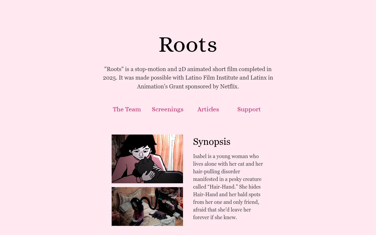 Official Website of Roots Animated Short